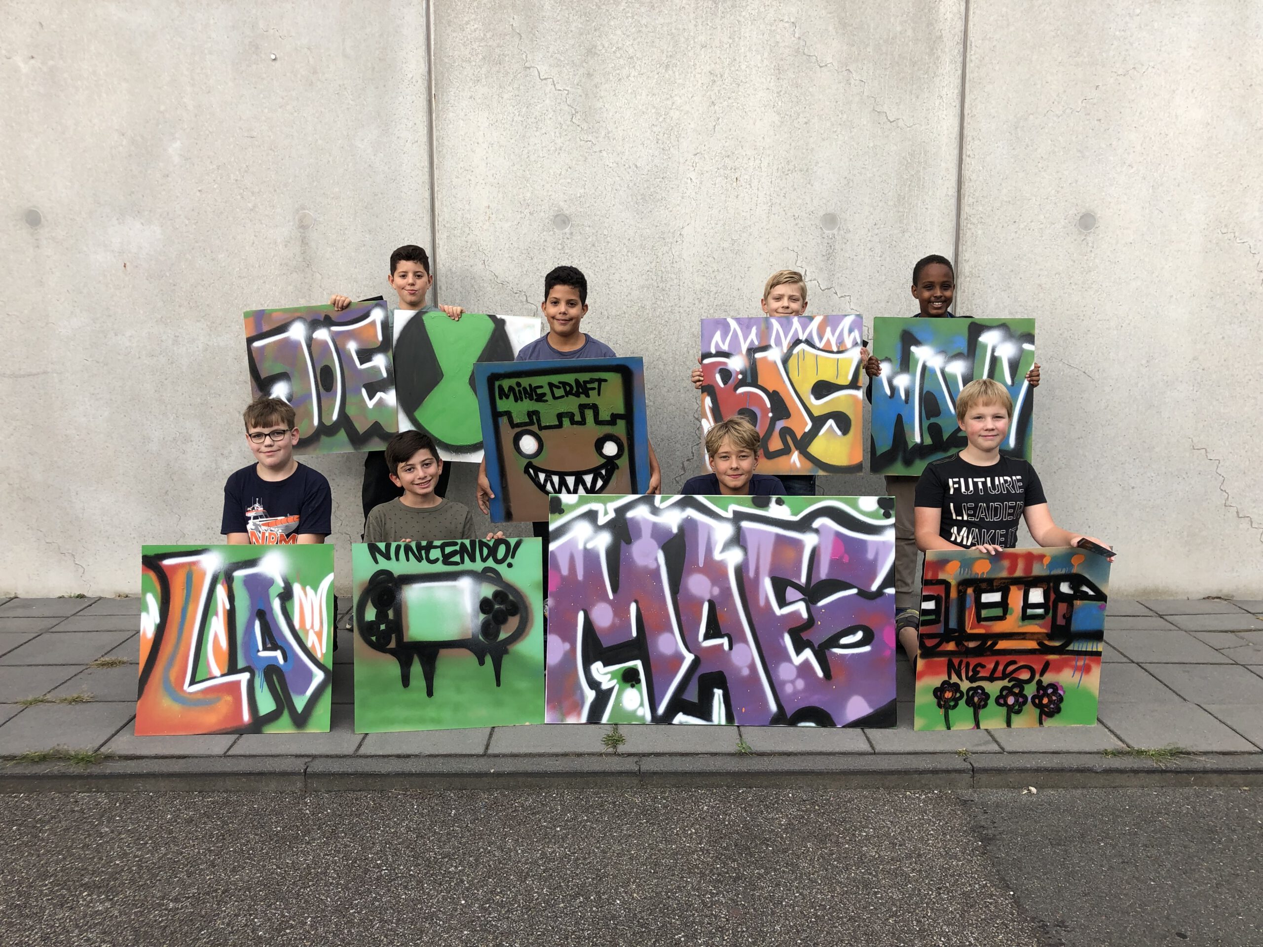 Graffiti kinderfeestje bij Graffitifun - voorvrouwenblog.nl